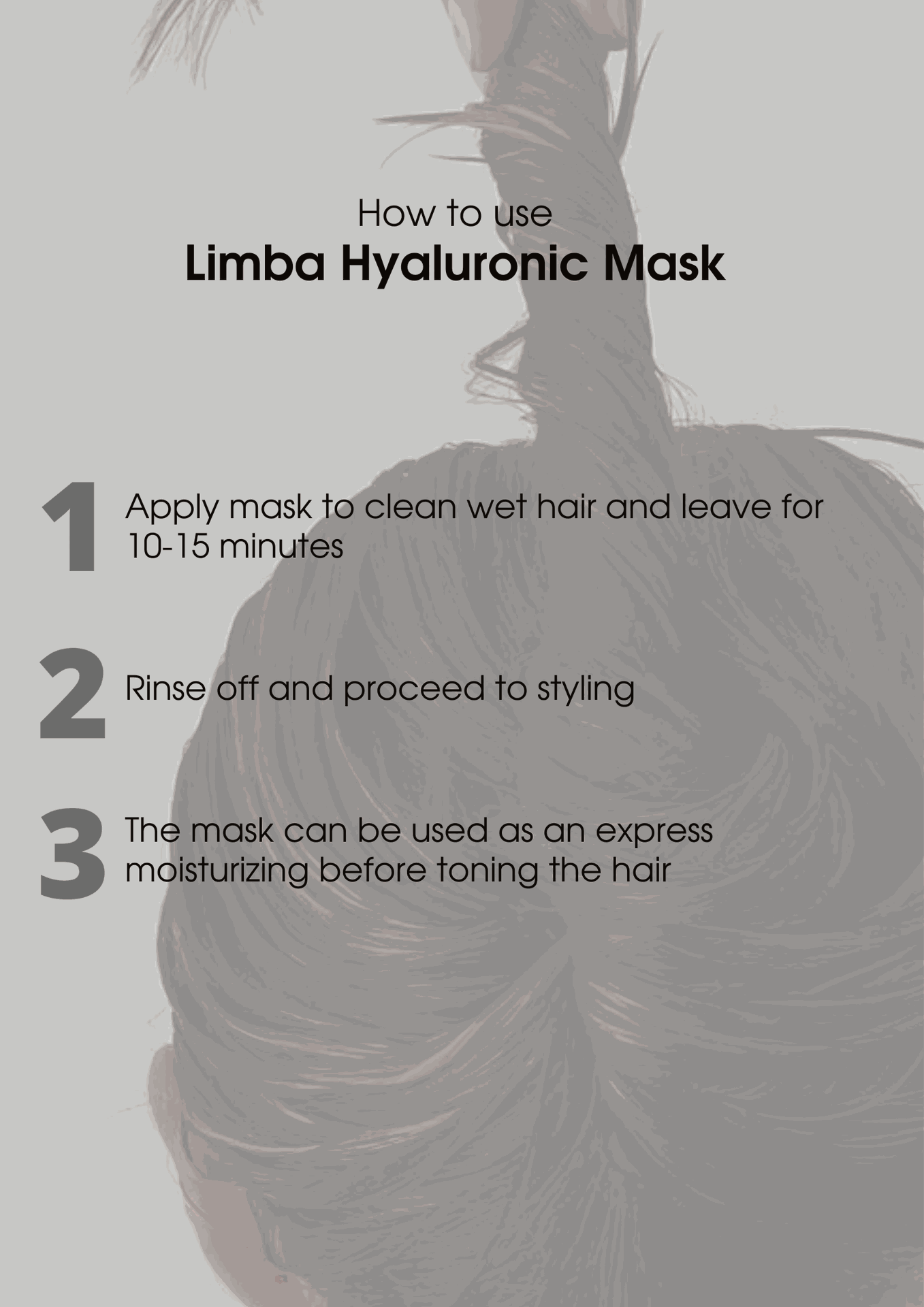 Limba Cosmetics Premium Line Hyaluronic Moisturizing Hair Mask, 500 ml ...